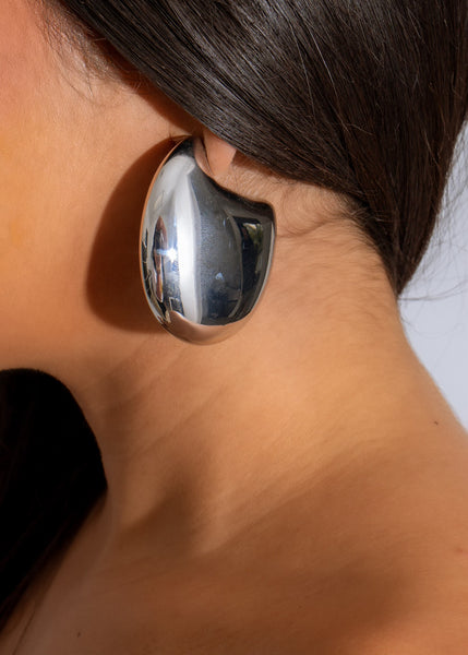 Liquid Drops Earrings Silver – Diva Boutique Online